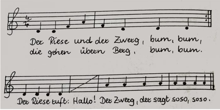Der Riese Und Der Zwerg Text